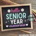 First Day of Senior Year Printable Sign - Instant Digital Download ...