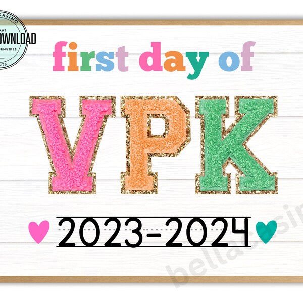 Vpk Sign - Etsy