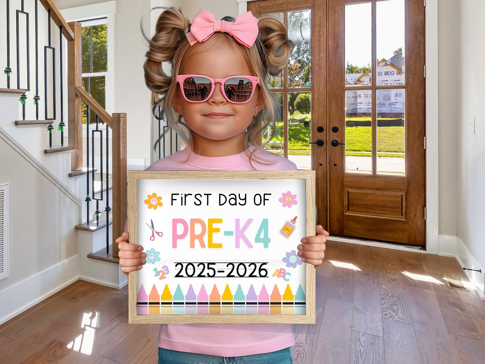 First Day of PREK4 Sign, Printable Digital Download - Etsy