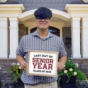 Last Day of Senior Year, Last Day of High School Printable Sign ...