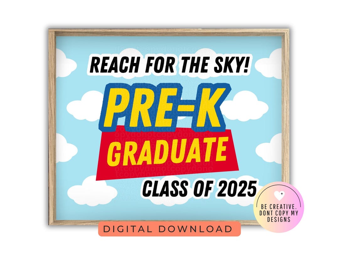 Pre-k Graduate Sign, Last Day of Preschool, Printable Preschool ...