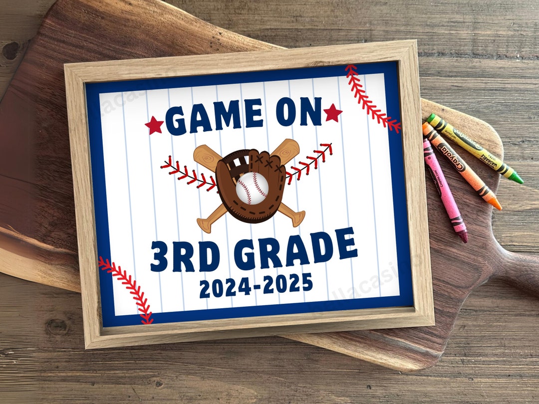 First Day of 3rd Grade Sign, First Day of School Sign, Printable 3rd ...