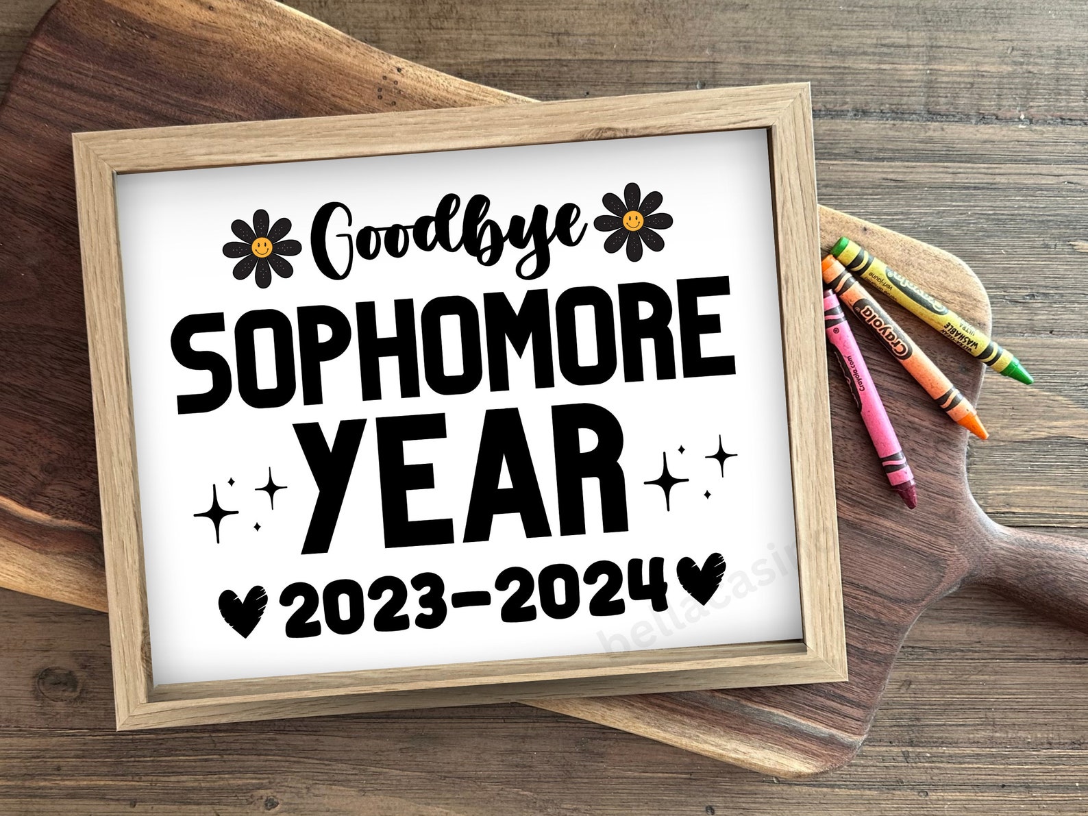 LAST Day of Sophomore Year Sign, LAST Day of High School Sign ...