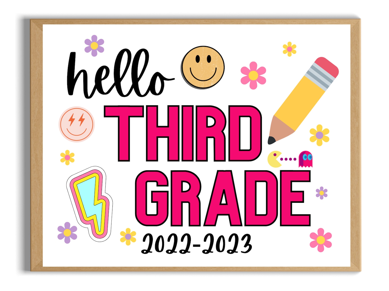 First Day of 3rd Grade Sign First Day of School Sign - Etsy