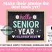 First Day of Senior Year Printable Sign - Instant Digital Download ...