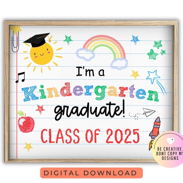 Congratulations Kindergarten Sign - Etsy