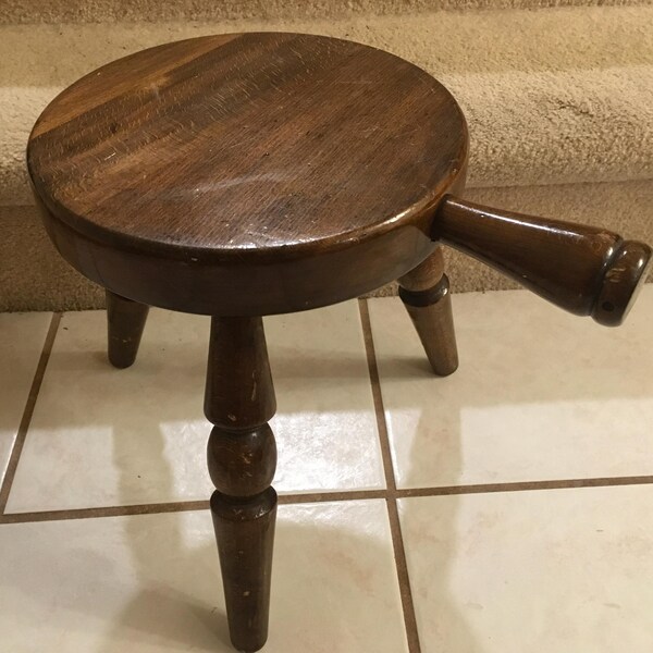 Three Legged Milking Stool - Etsy