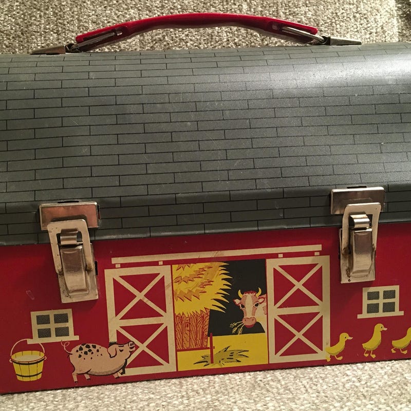 1950s Lunch Box - Etsy