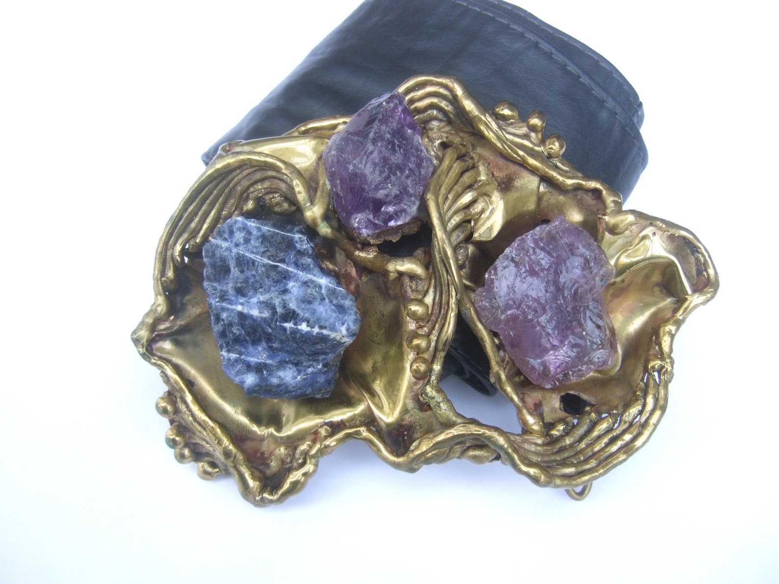 Avant-garde Massive Raw Amethyst Rock Artisan Belt C 1980s - Etsy