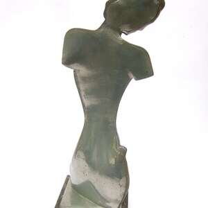 ART DECO Elegant Silver Metal Stylized Woman Statue - Etsy