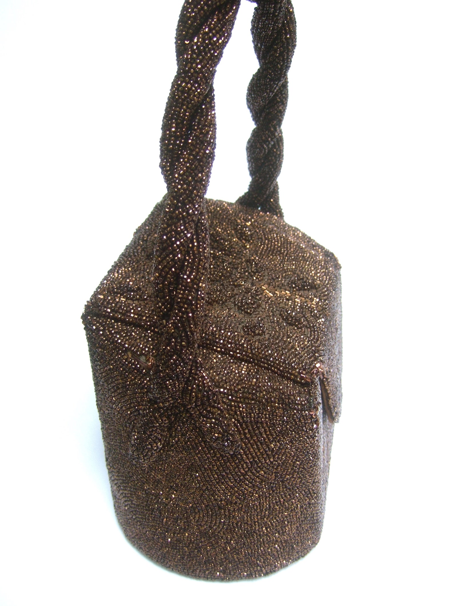 1940s Art Deco Copper Glass Beaded Box Purse - Etsy