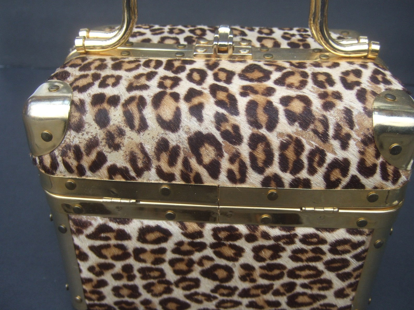 Exotic Leopard Print Pony Hair Box Purse Designed by Lisette - Etsy