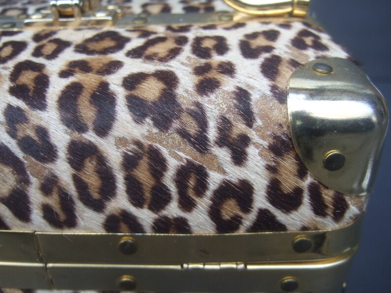 Exotic Leopard Print Pony Hair Box Purse Designed by Lisette - Etsy