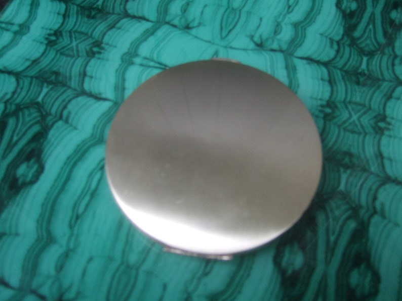 Sterling Silver Etched Floral Compact Designed by Elgin C 1960 - Etsy