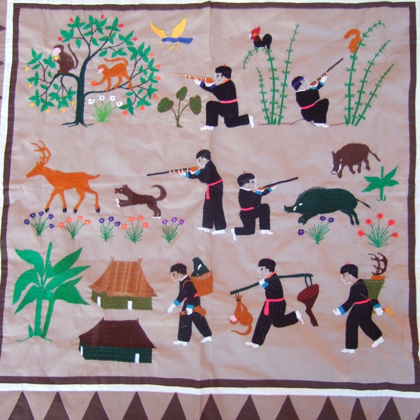Hunt Scene Fabric - Etsy