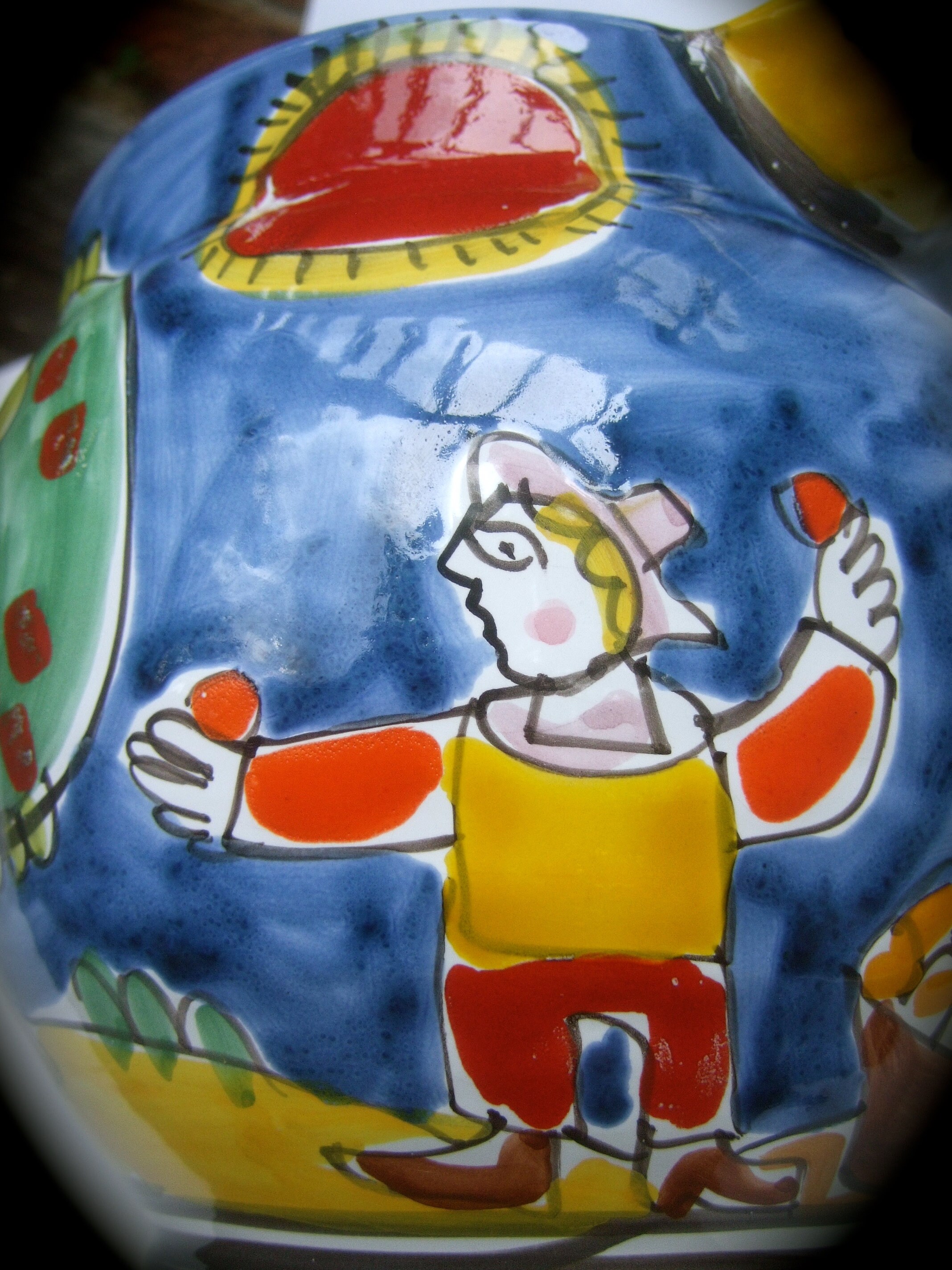 SAKS FIFTH AVENUE Italian Porcelain Ceramic Hand Painted Artisan ...