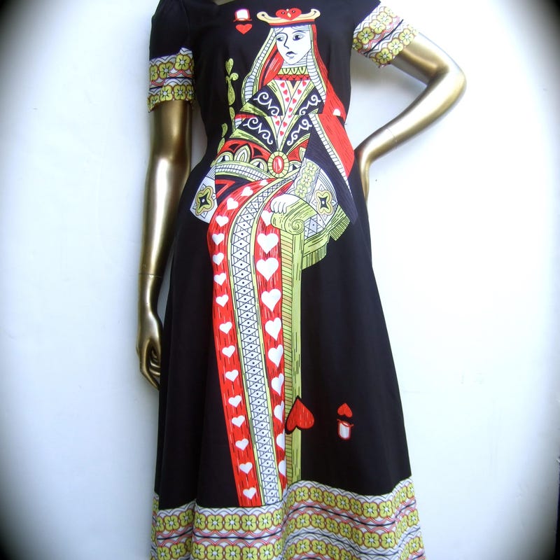 Heart Print Dress - Etsy