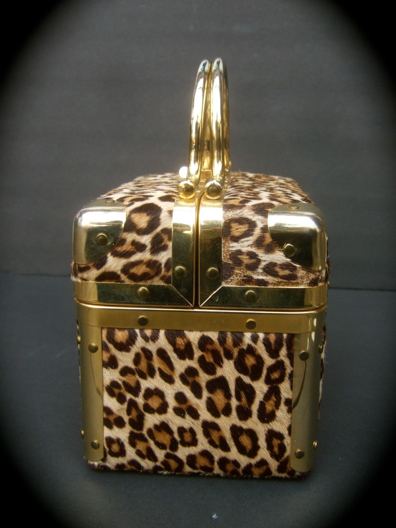 Exotic Leopard Print Pony Hair Box Purse Designed by Lisette - Etsy
