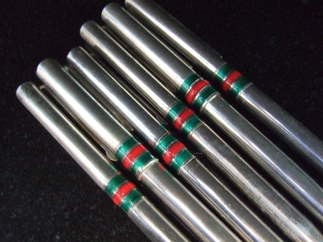 Set of Six Sterling Silver Gucci Writing Ink Pens C 1970s - Etsy
