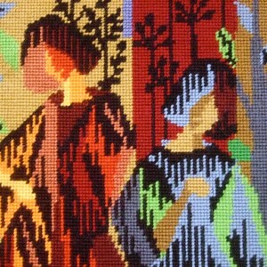 Exquisite Artisan Handmade Needlepoint Four Seasons Large Wall Mural in ...