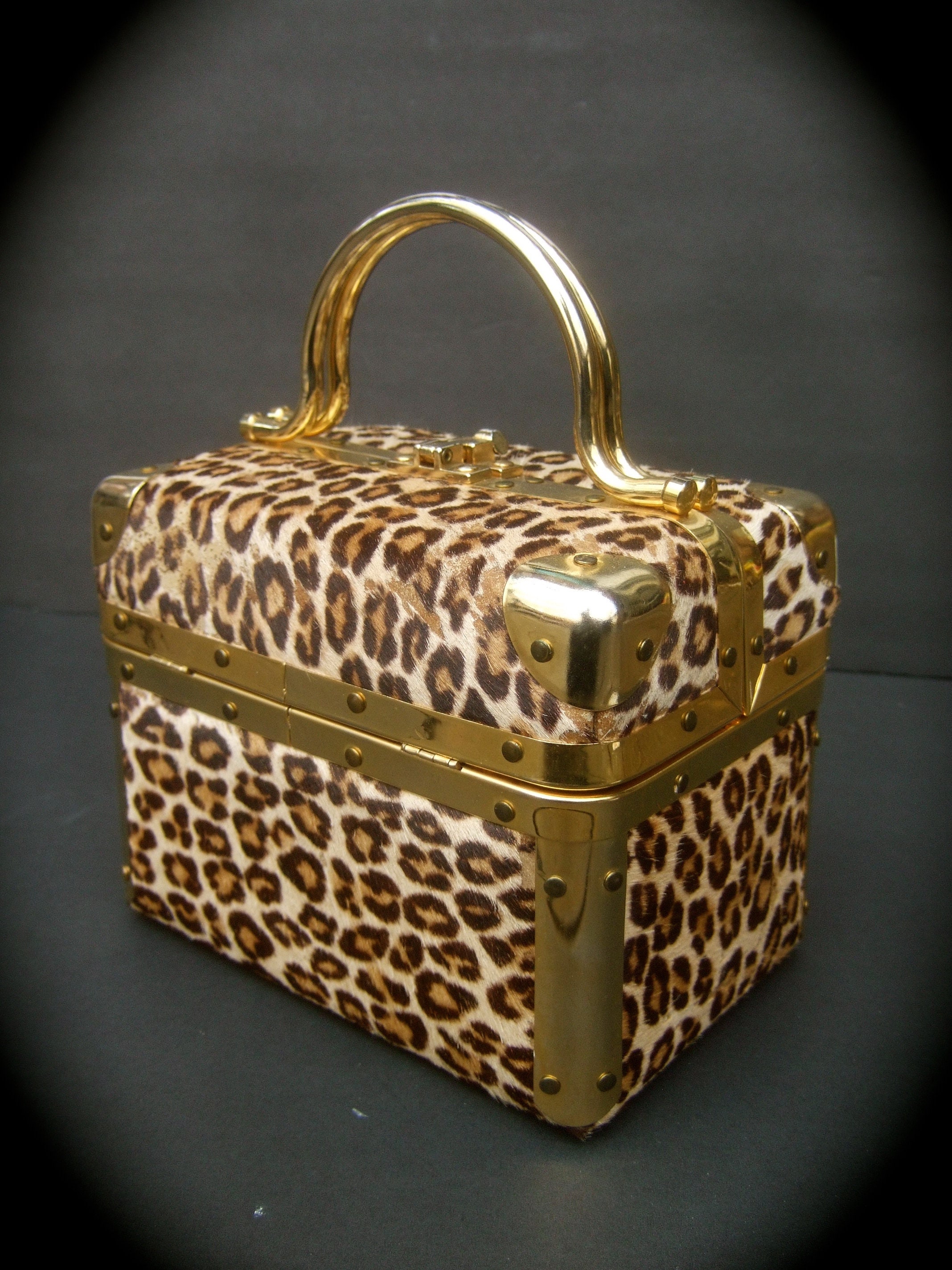 Exotic Leopard Print Pony Hair Box Purse Designed by Lisette - Etsy