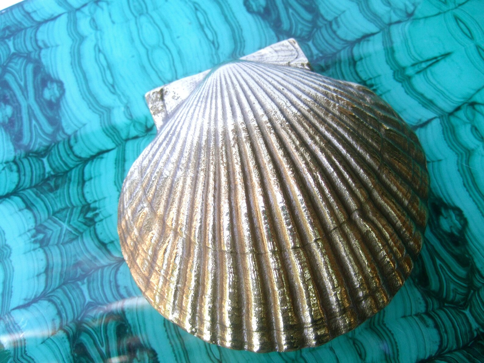 Ornate Large Brass Metal Scallop Shell Designer Door Knocker C 1997 - Etsy