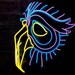 NIGHT OWL -neon Mask Handmade,el Wire,owl,hawk,outfit,animal Mask,edm ...