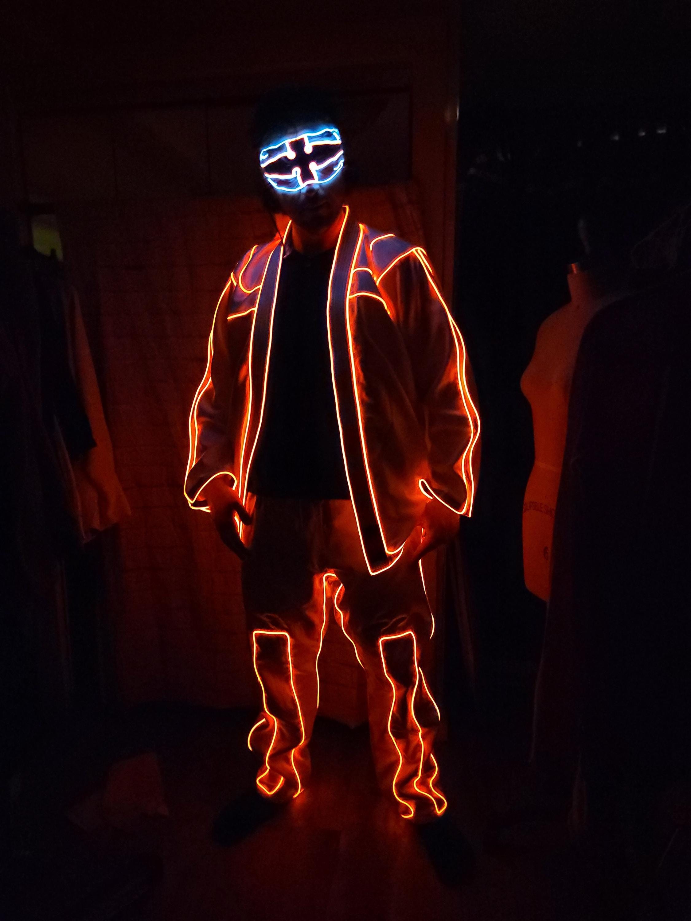 Custom Light up Apparel – Handmade EL Wire Glow Clothing | LED Festival ...