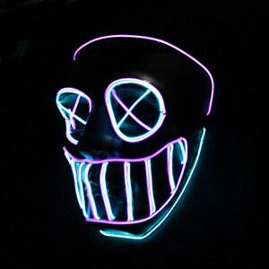 Steam Punk -handmade Mask,el Wire Neon,prop,art,rave Outfit,halloween ...