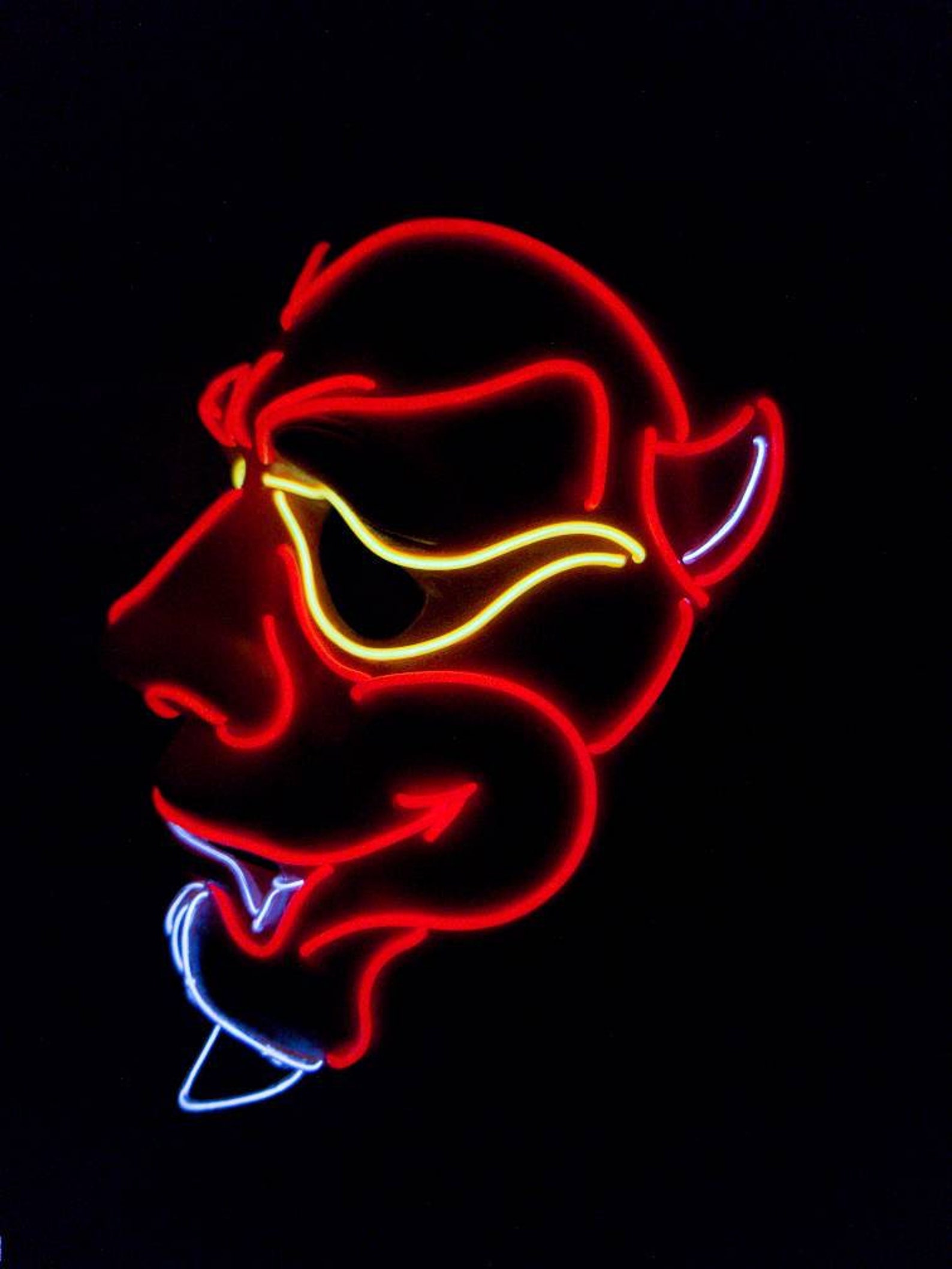DEVIL LED Light up Maskel | Etsy