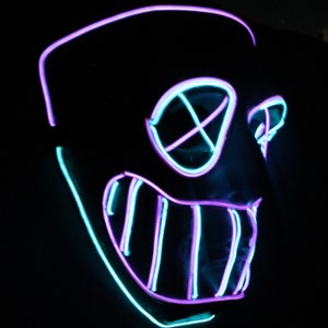 Steam Punk -handmade Mask,el Wire Neon,prop,art,rave Outfit,halloween ...