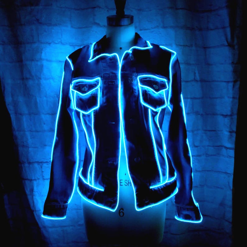 Custom Light up Jackets – Handmade EL Wire Glow Clothing | LED Festival ...