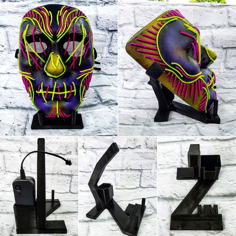 Custom Mask Display Stand 3D Printed Display Stand Battery | Etsy