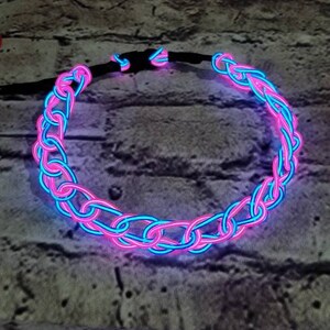 Light-up Glow Choker ™ handmade EL Wire - Etsy