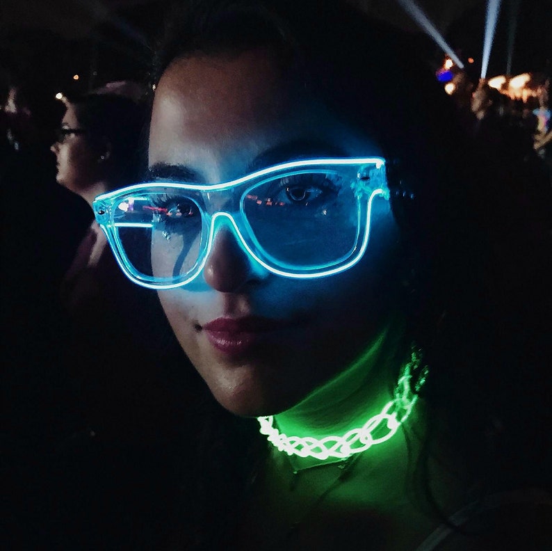 Light-up Glow Choker ™ handmade EL Wire - Etsy