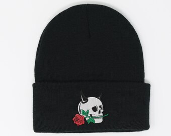 Rose Beanie - Etsy