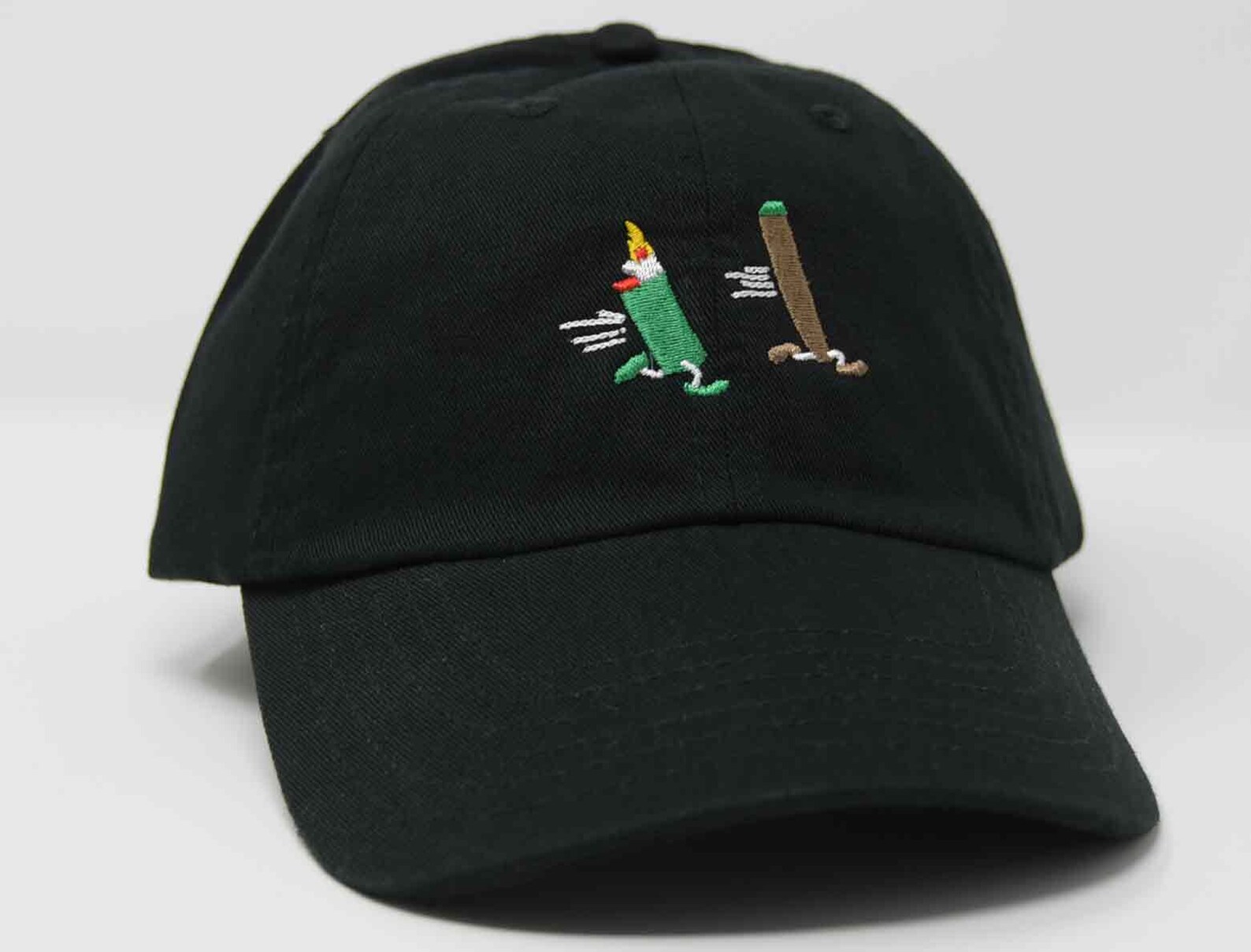 Weed Hat Marijuana Cannabis Chasing Blunt 420 Design Custom - Etsy