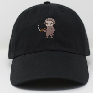 Sloth Hat Smoking Weed Cannabis 420 Blunt - Etsy