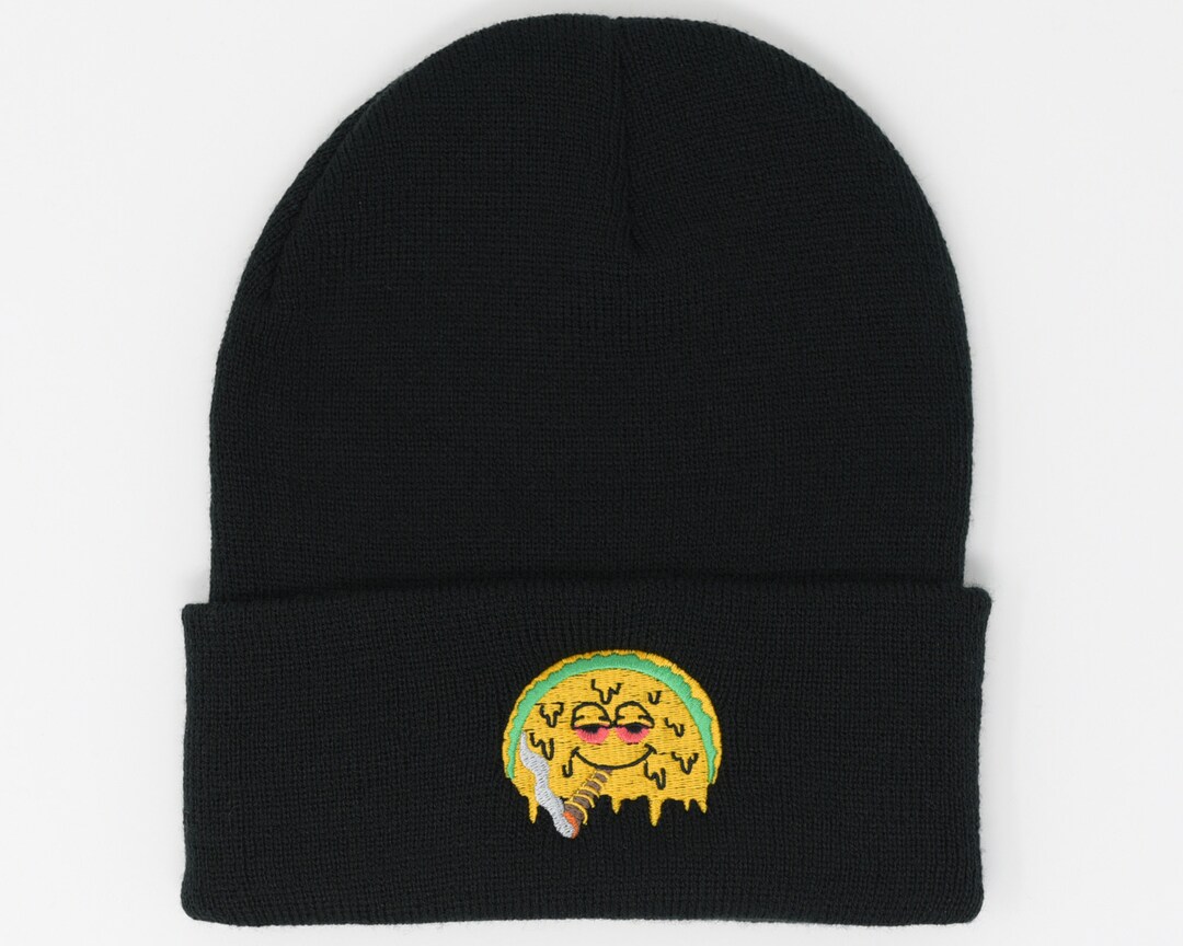 Taco Smoking Blunt Beanie Drip Faded High Wax 420 Gifts for Him Her - Etsy