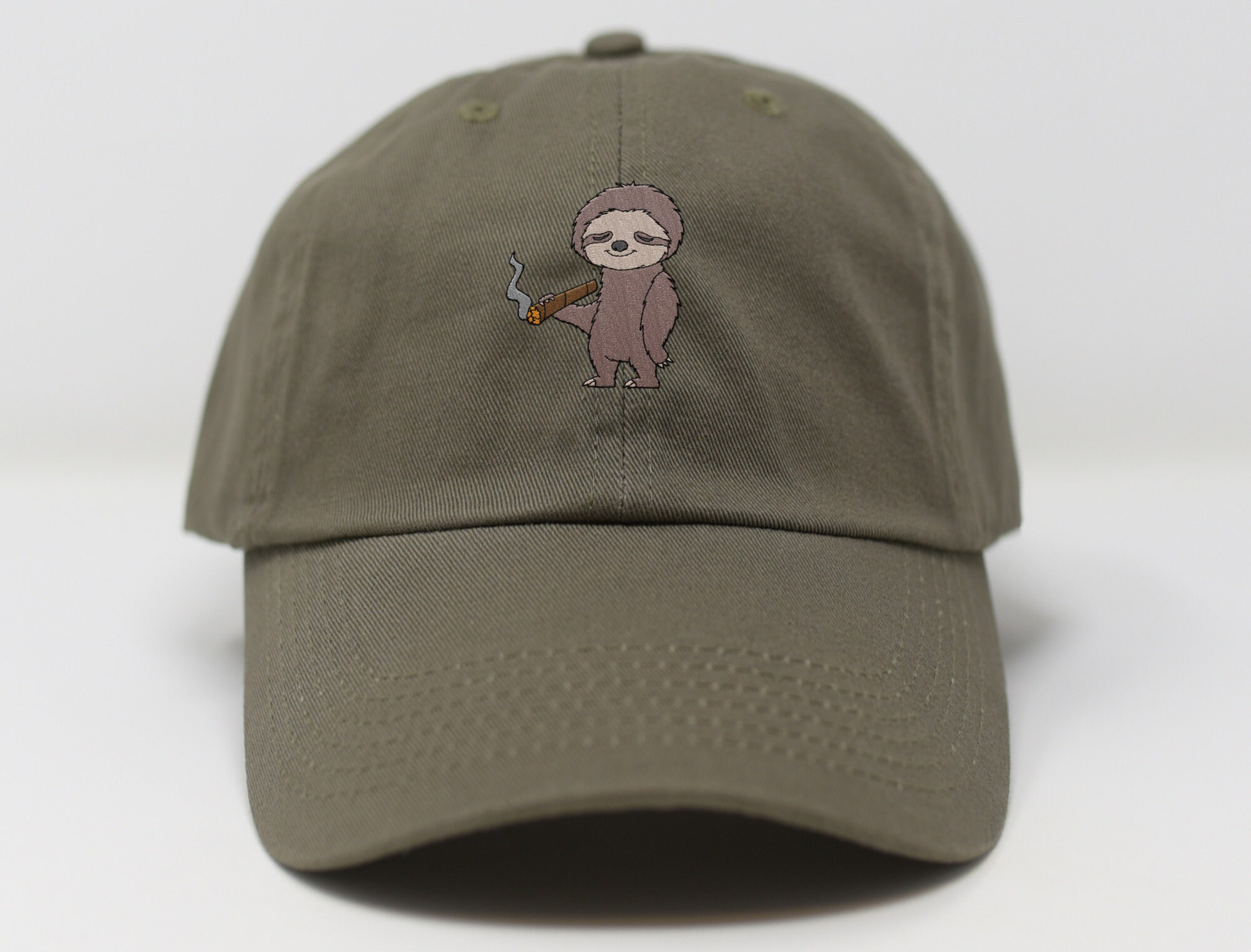Sloth Hat Smoking Weed Cannabis 420 Blunt | Etsy