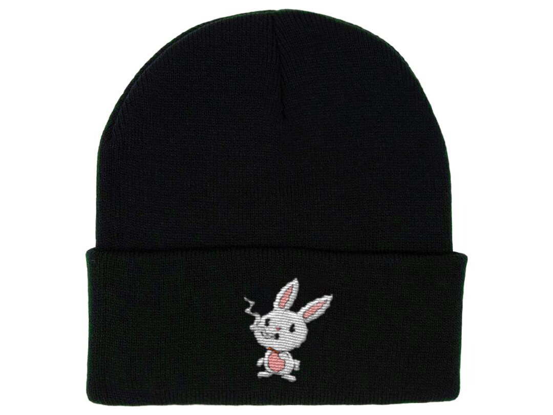 Bunny Rabbit Smoking Blunt Beanie Weed Stoner 420 Gift - Etsy