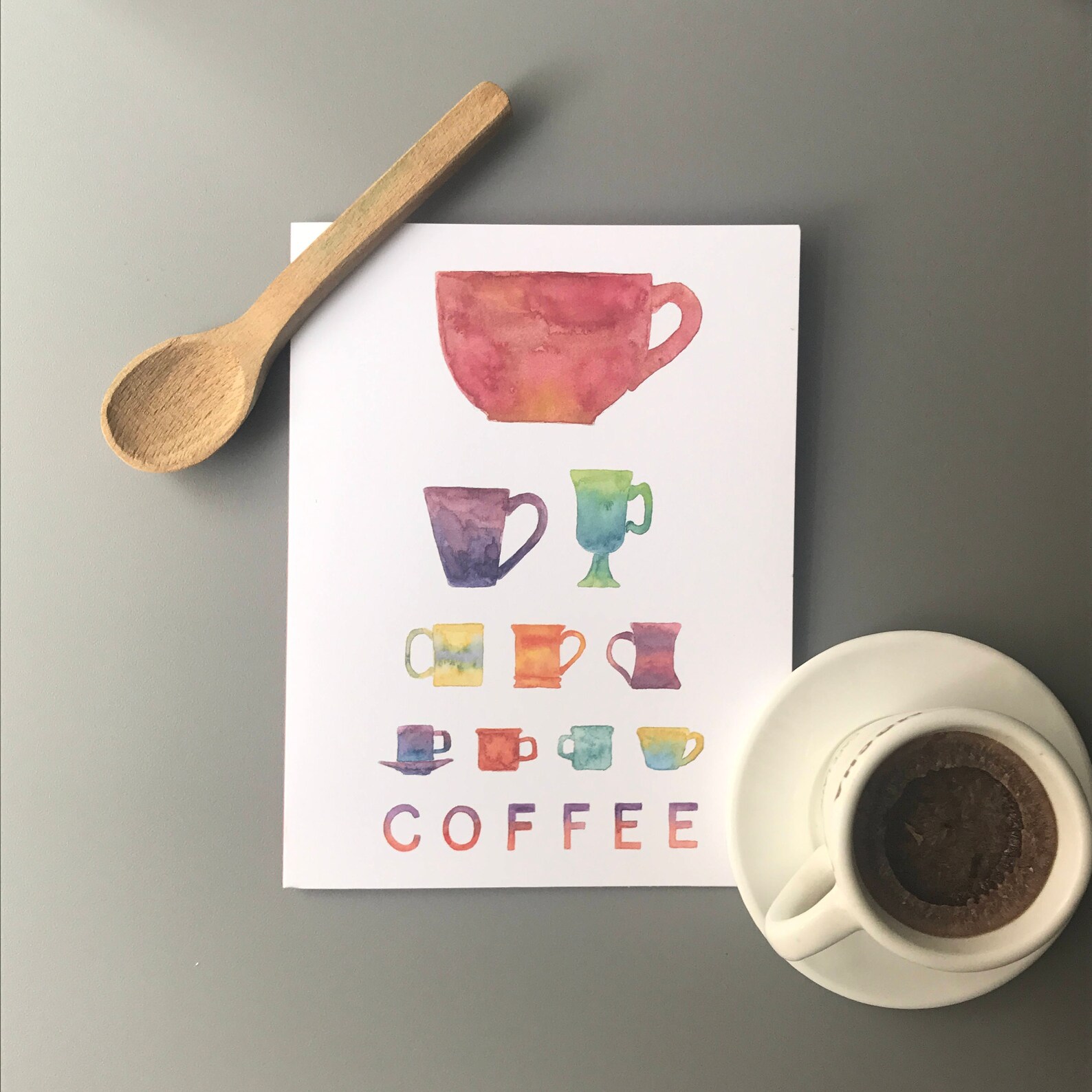 Eye Love Coffee Note Card Set - Etsy