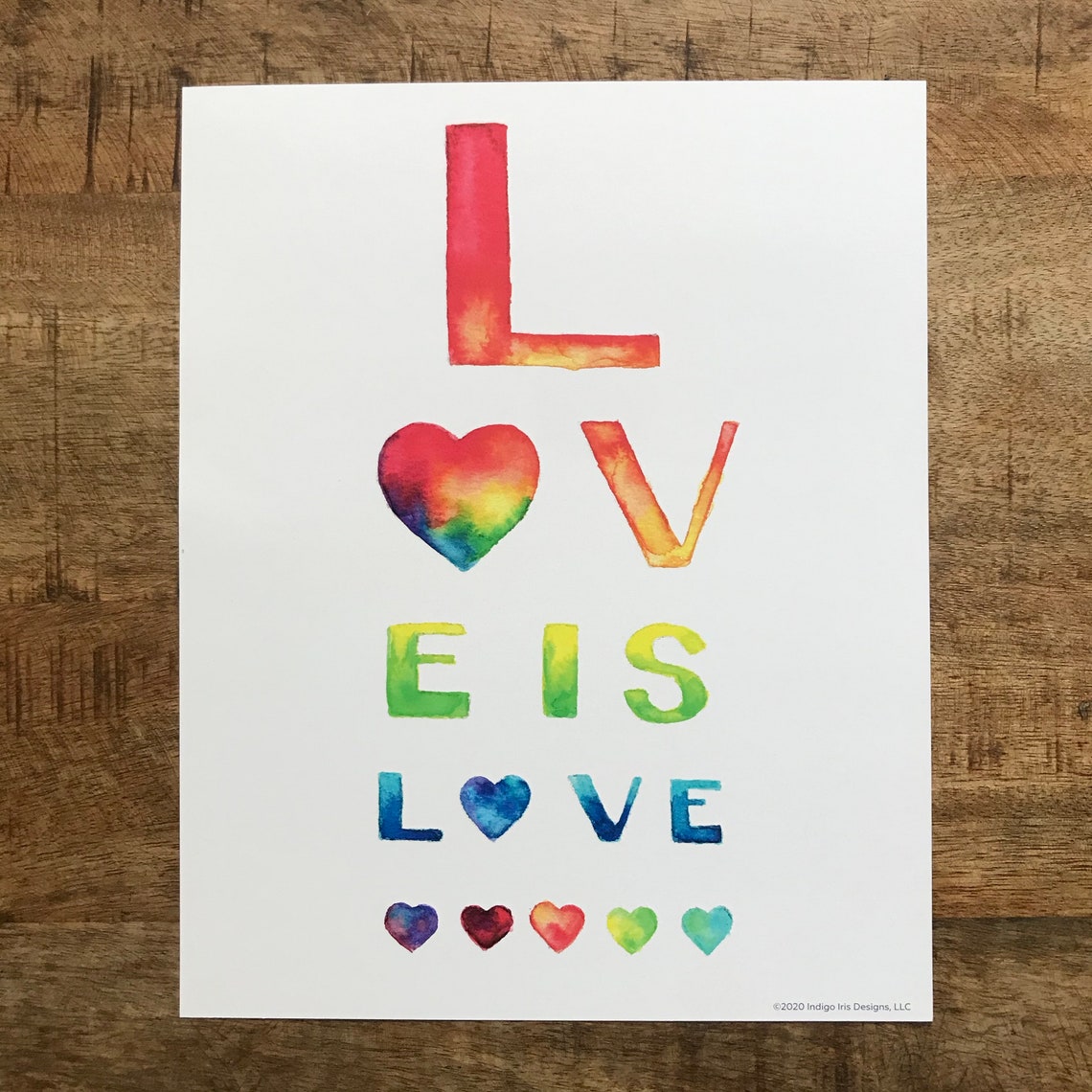 Set of 2 Love Prints - Etsy