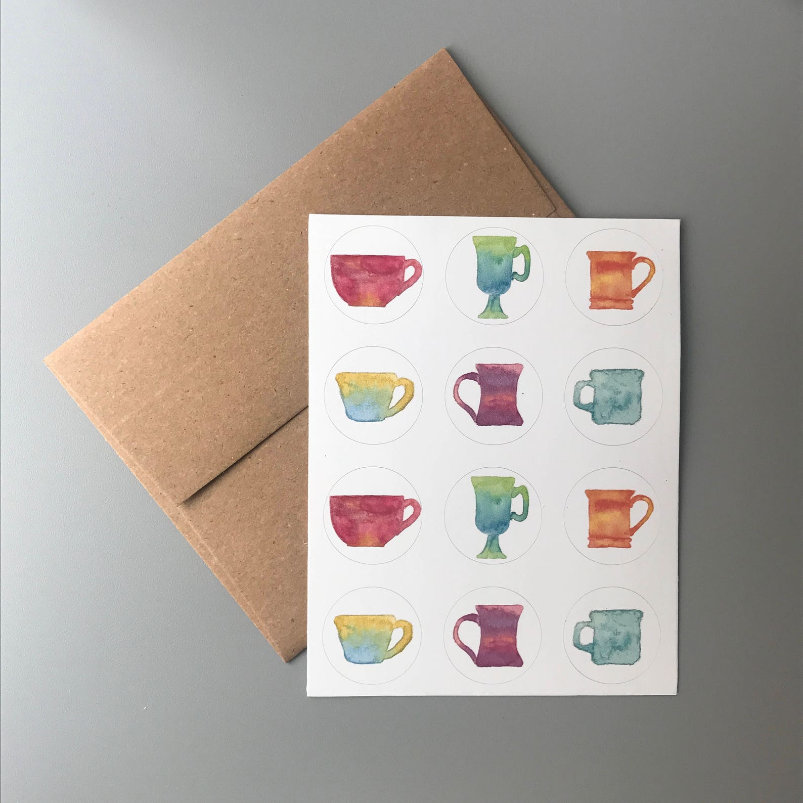Eye Love Coffee Note Card Set - Etsy