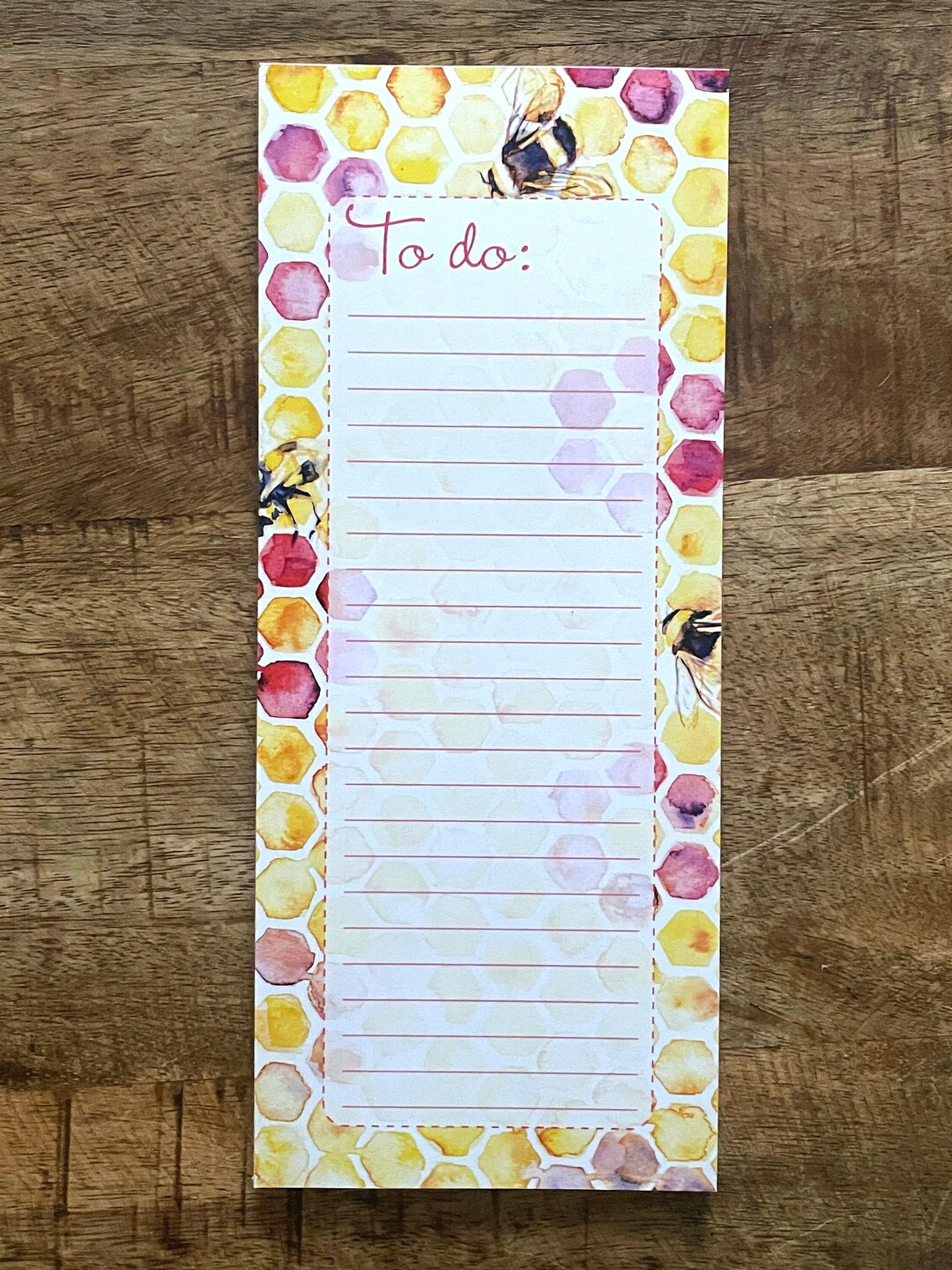 Busy Bees to Do Lined Notepad - Etsy
