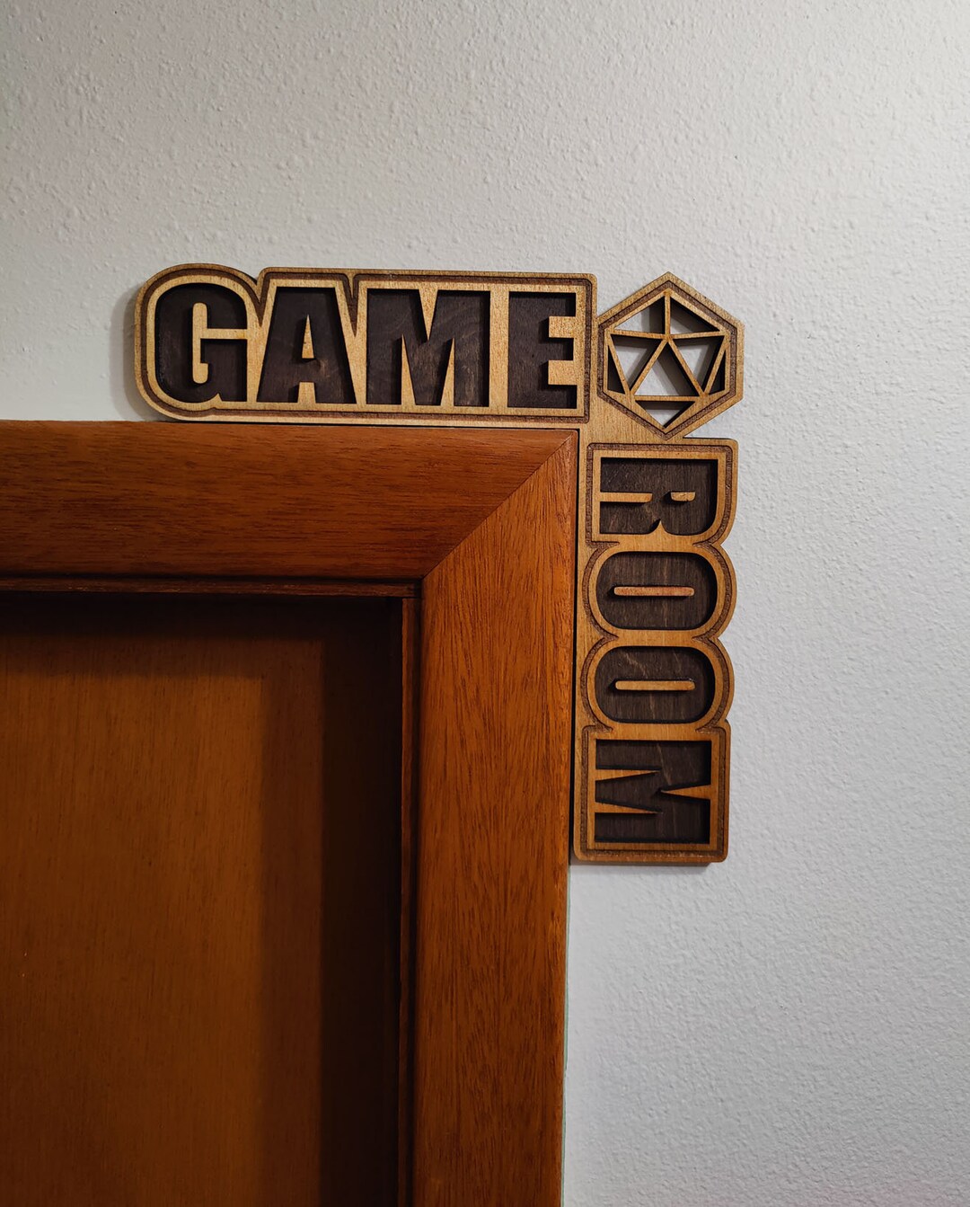 DND "game Room" Door Sign - Wood Door Decor - Door Corner Sign - Etsy
