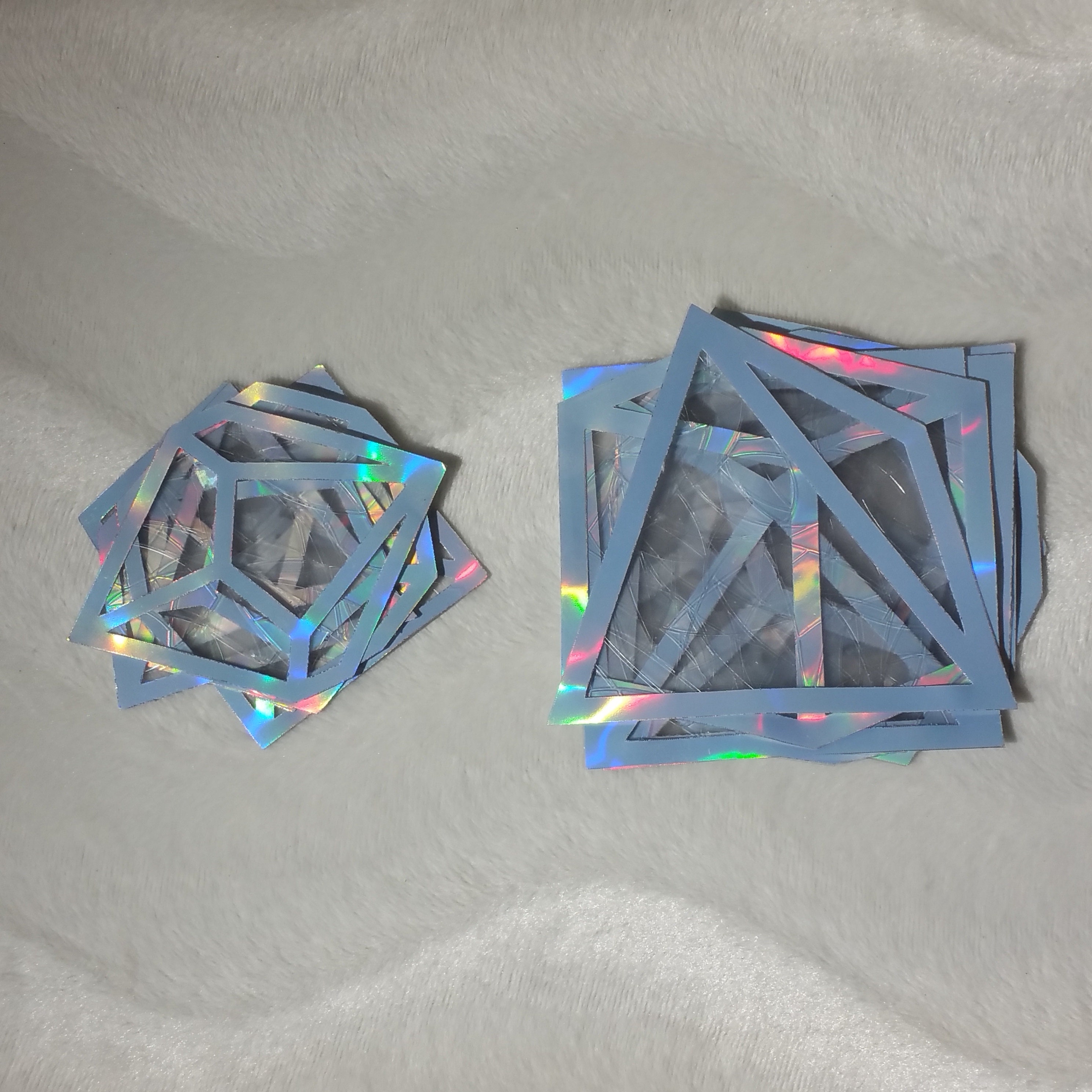 DND Polyhedral Dice Sun Catching Window Clings 7 Piece Set - Etsy