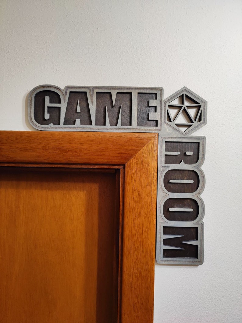 DND game Room Door Sign Wood Door Decor Door Corner Sign - Etsy