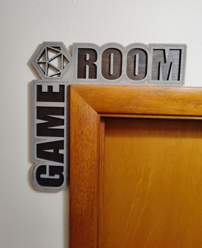 DND game Room Door Sign Wood Door Decor Door Corner Sign - Etsy