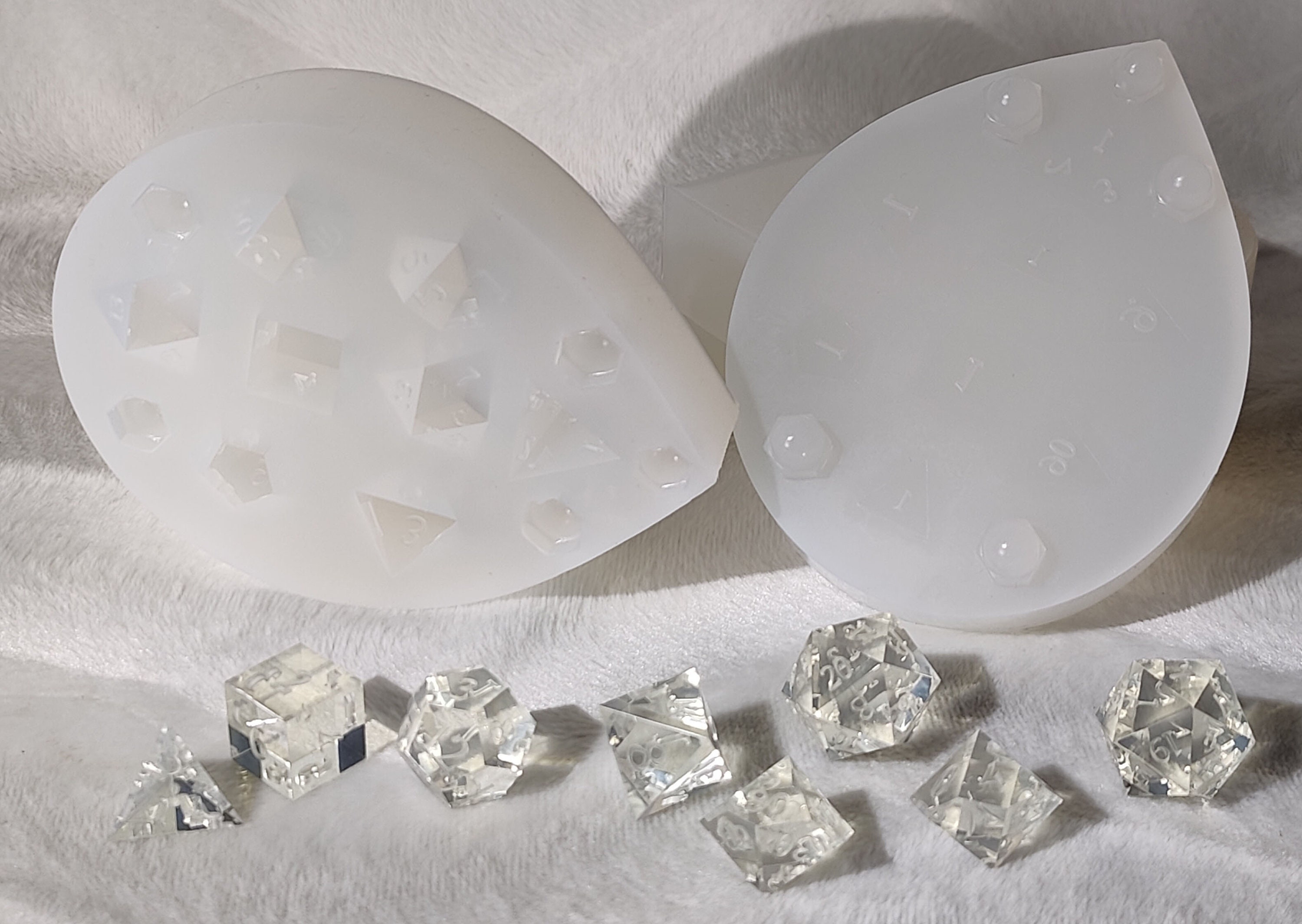 Sharp Edge Dice Slab Mold ELEGANT FONT Cap Style Full Set Plus ...